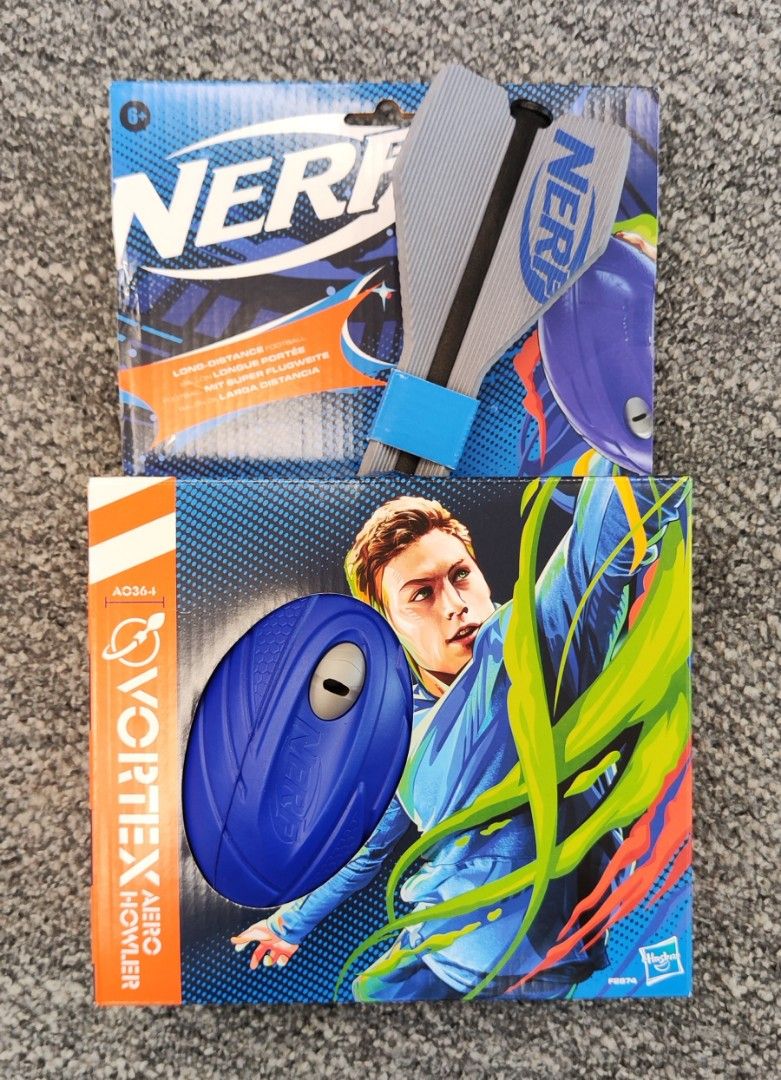 NERF Vortex Aero Howler Foam Ball, 運動產品, 運動與體育, 運動與體育 - 球拍和球類運動 - Carousell