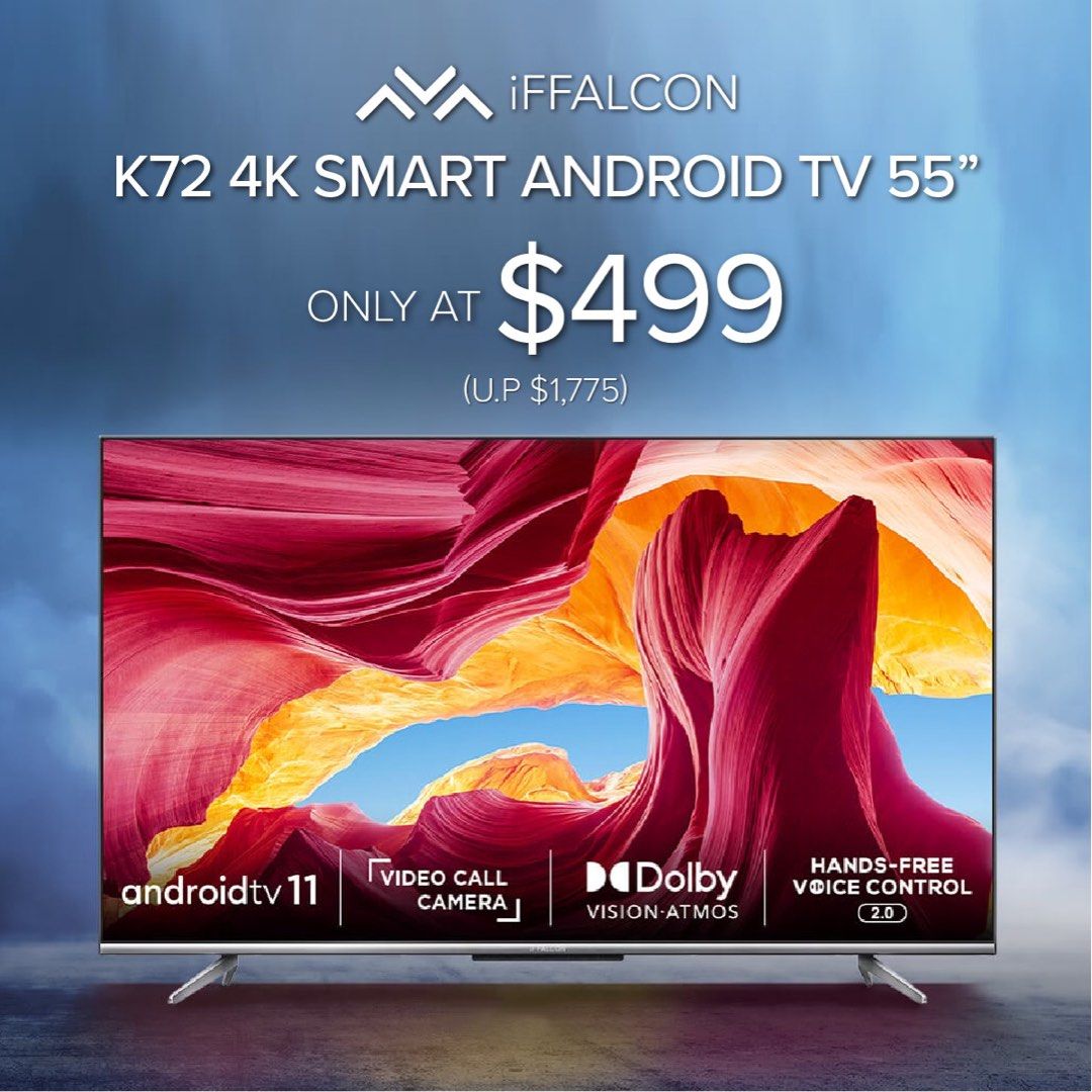 New iFFalcon TV 55 inch Android TV, TV & Home Appliances, TV ...