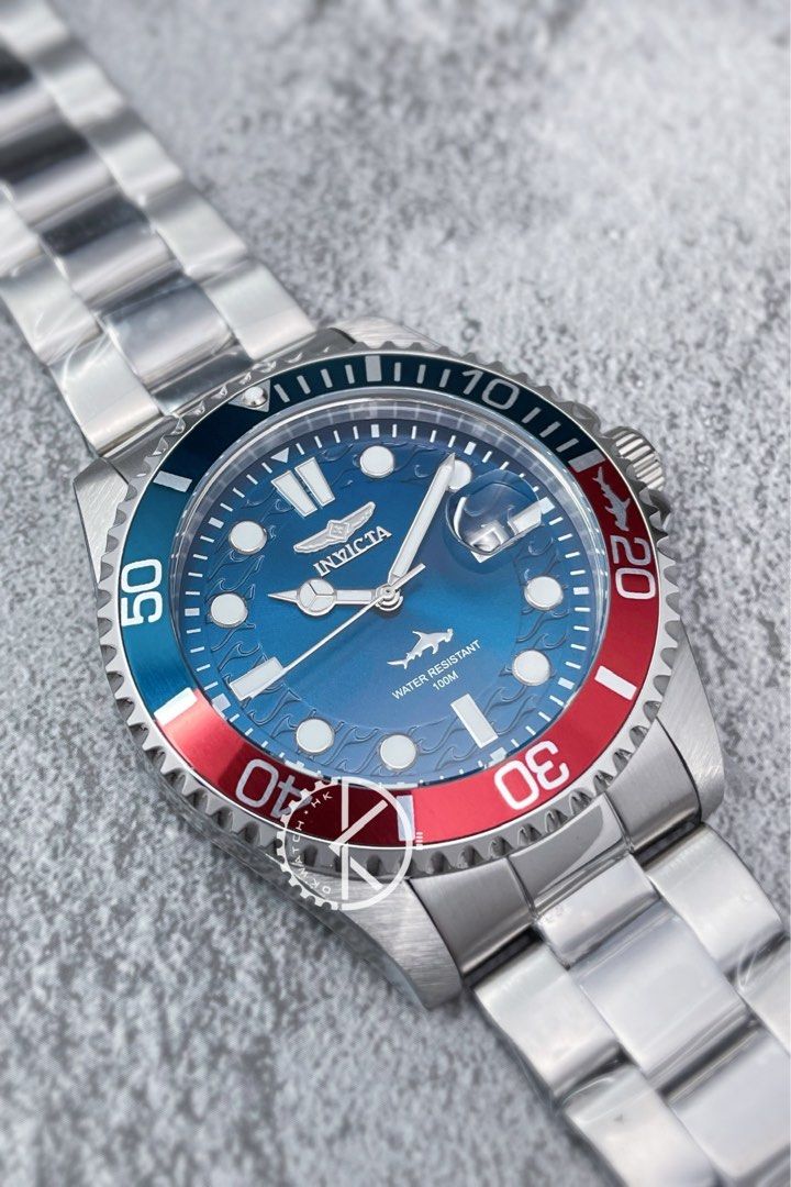 【NEW】Invicta 30951 Quartz Diver Watch 43mm 石英潛水款鋼錶, 男裝, 手錶及配件, 手錶 ...