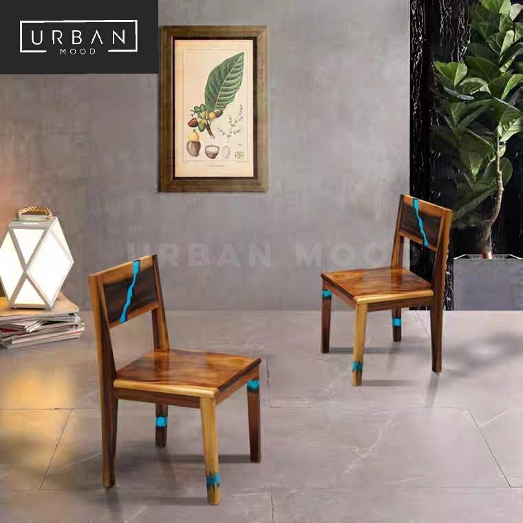 NILE Designer Epoxy Resin Dining Chair, Furniture & Home Living ...