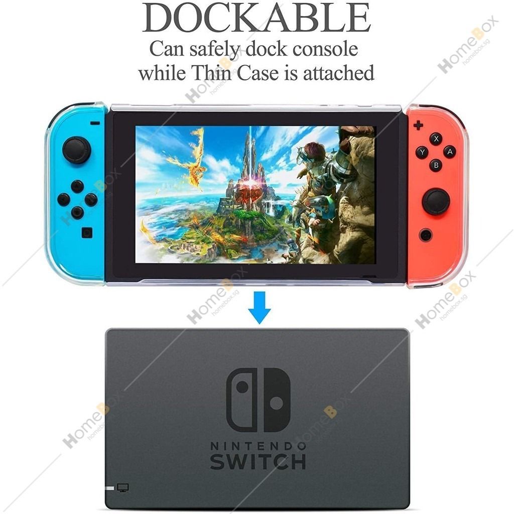 Nintendo Switch OLED Crystal Case Transparent Crystal Hard Shell Casing ...