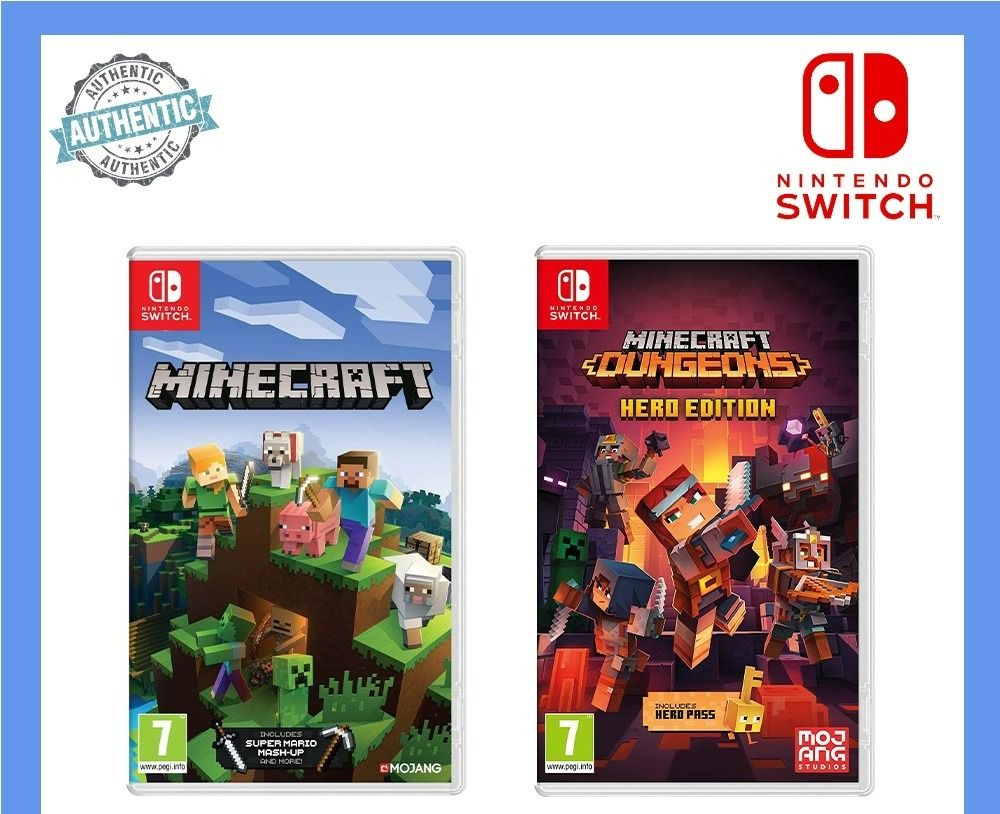 Nintendo Switch Game Minecraft / Minecraft Dungeons Hero Edition, Video ...