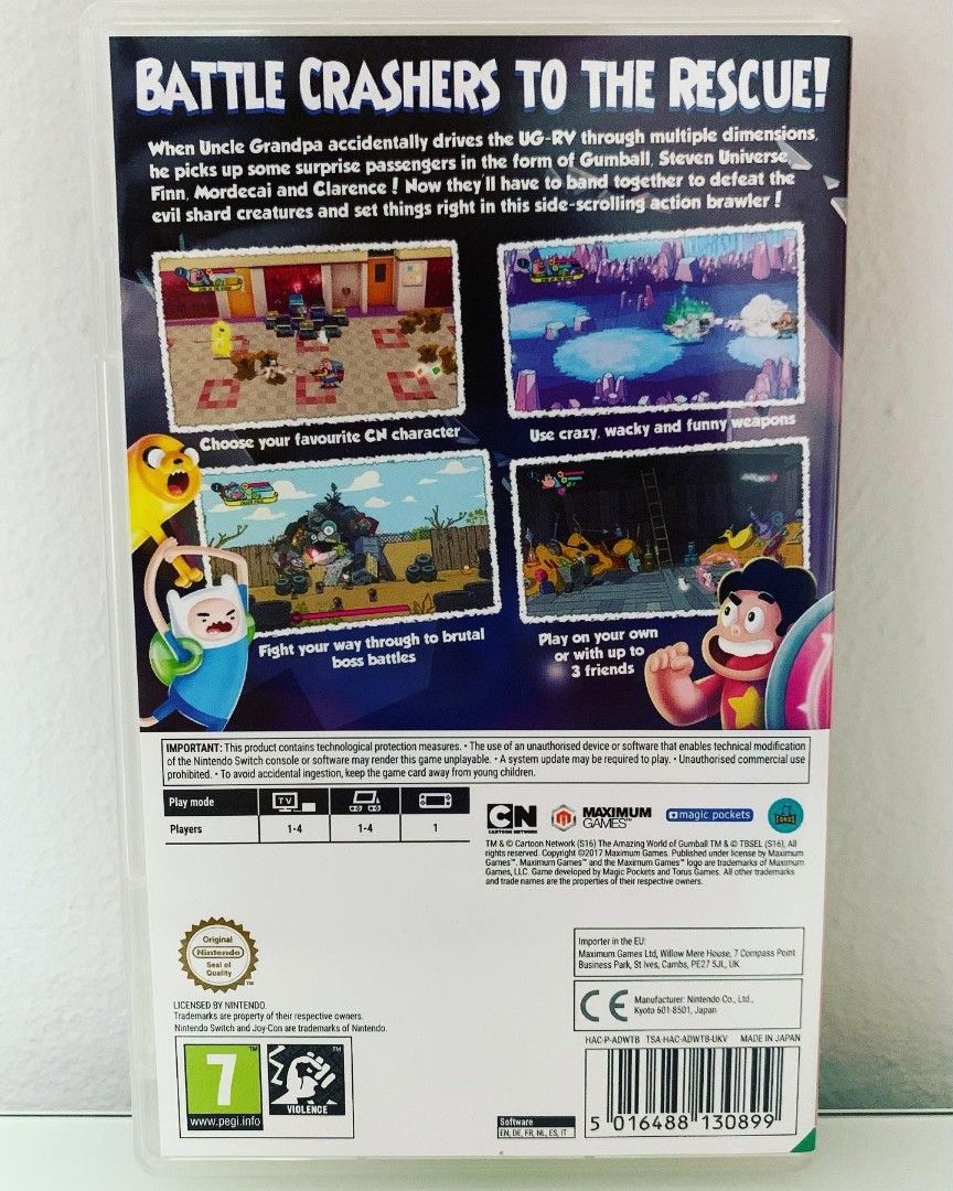 Nintendo Switch Games Cartoon Network: Battle Crashers, Video Gaming ...