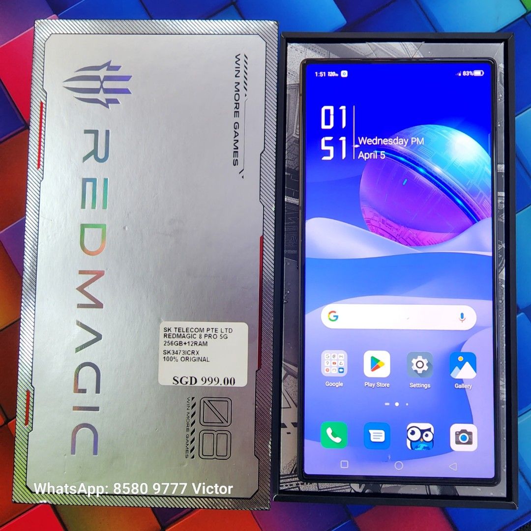 NUBIA REDMAGIC 8 PRO 5G 256GB+12RAM ($207 x4 GRABPAYLATER) BUY NOW ...