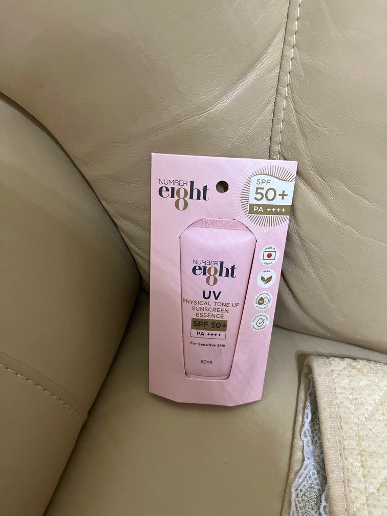 Number eight physical tone up sunscreen serum, 美容＆化妝品, 健康及美容 - 皮膚護理, 面部 ...