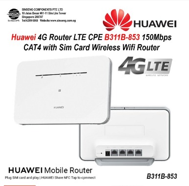 ORIGINAL HUAWEI High Speed 4G Wireless Wifi Sim Card Router with 4 Lan ...