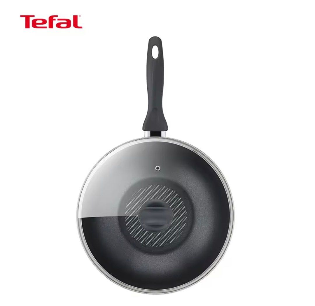 Original Tefal Wokpan 28cm + Lid, Furniture & Home Living, Kitchenware & Tableware, Cookware ...