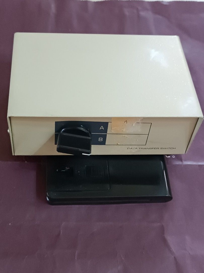 Parallel printer switch box, 電腦＆科技, 電腦周邊及配件, 電腦線、轉接線及轉換器 - Carousell
