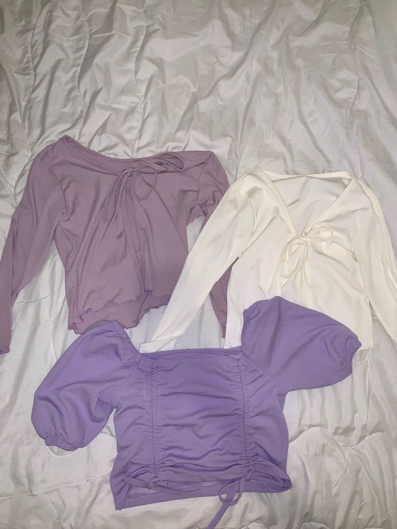 pastel tops bundle (read desc), Women's Fashion, Tops, Longsleeves on ...