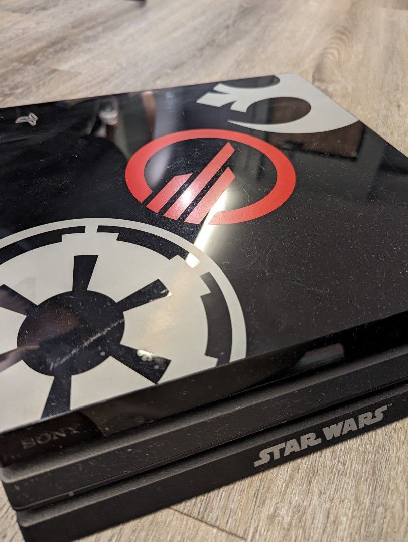 Playstation 4 pro Star wars edition, 4 controllers, 8 games, Video ...