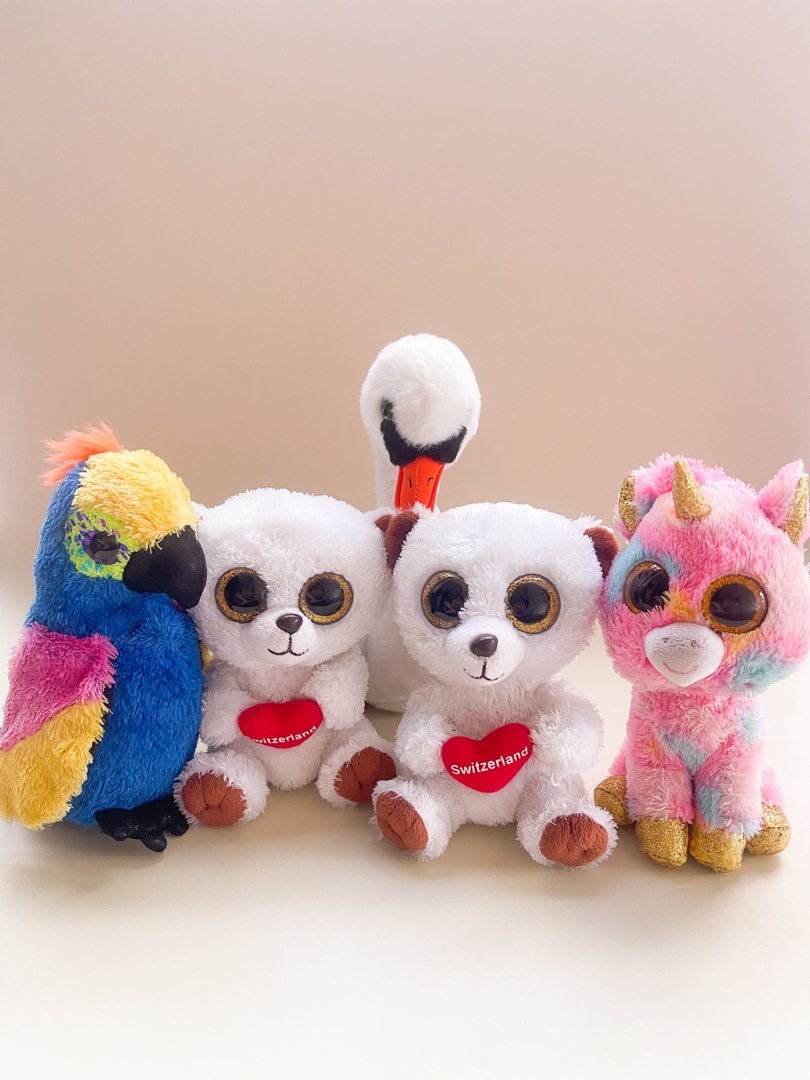 Plush TY animals Sold as Set, Hobbies & Toys, Toys & Games on Carousell