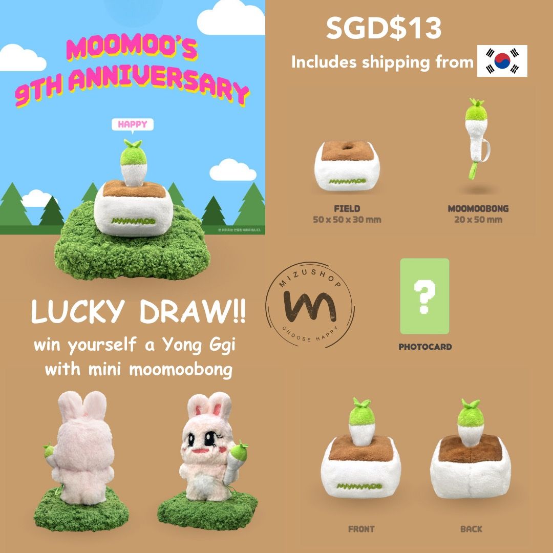 [PO] MOOMOO'S 9th ANNIVERSARY OFFICIAL MERCHANDISE - mini MOOMOOBONG ...
