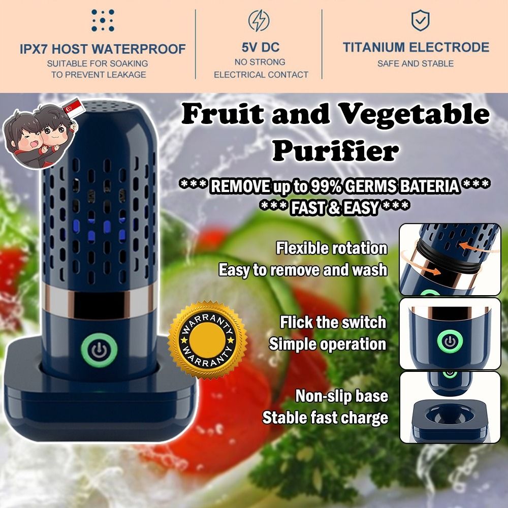 Portable Capsule Fruit and Vegetable Purifier, USB Wireless ...