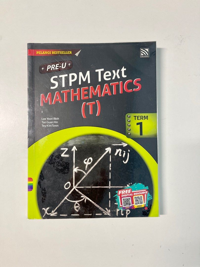 Pre-U STPM Text Mathematics (T) Term 1, Hobbies & Toys, Books ...