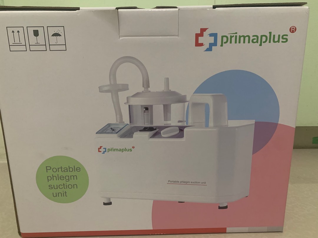 Primaplus Portable Phlegm Suction Unit, Health & Nutrition, Medical ...