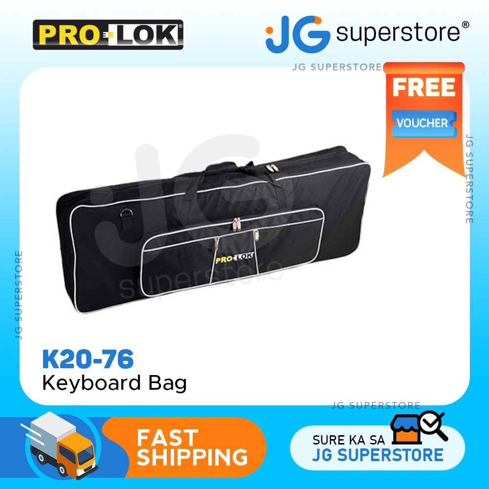 Pro-Lok 76 Key Keyboard Bag Case with 20mm Padding, Double Strap ...