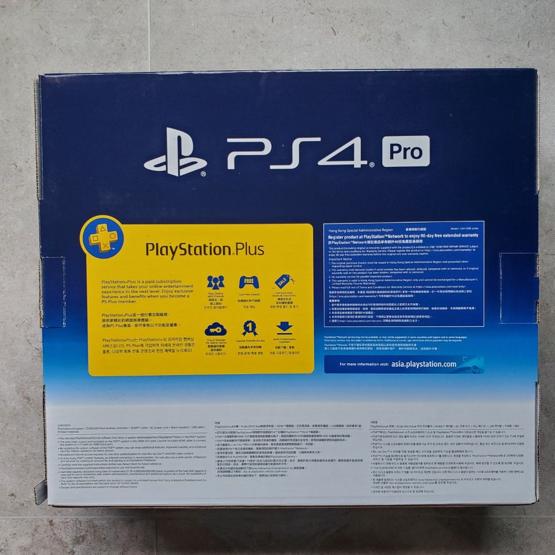 PS4 Pro (empty box), Video Gaming, Video Game Consoles, PlayStation on ...