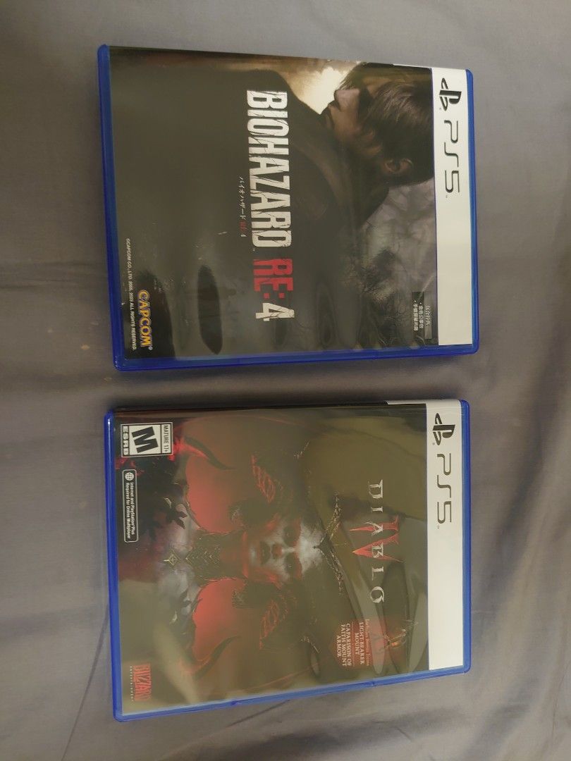Ps5 biohazard 4 remake ps5 diablo 4, 電子遊戲, 電子遊戲, PlayStation - Carousell