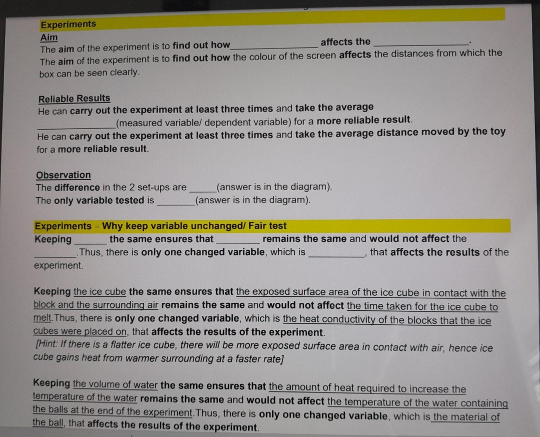 PSLE Science Notes - All topics, Hobbies & Toys, Books & Magazines ...