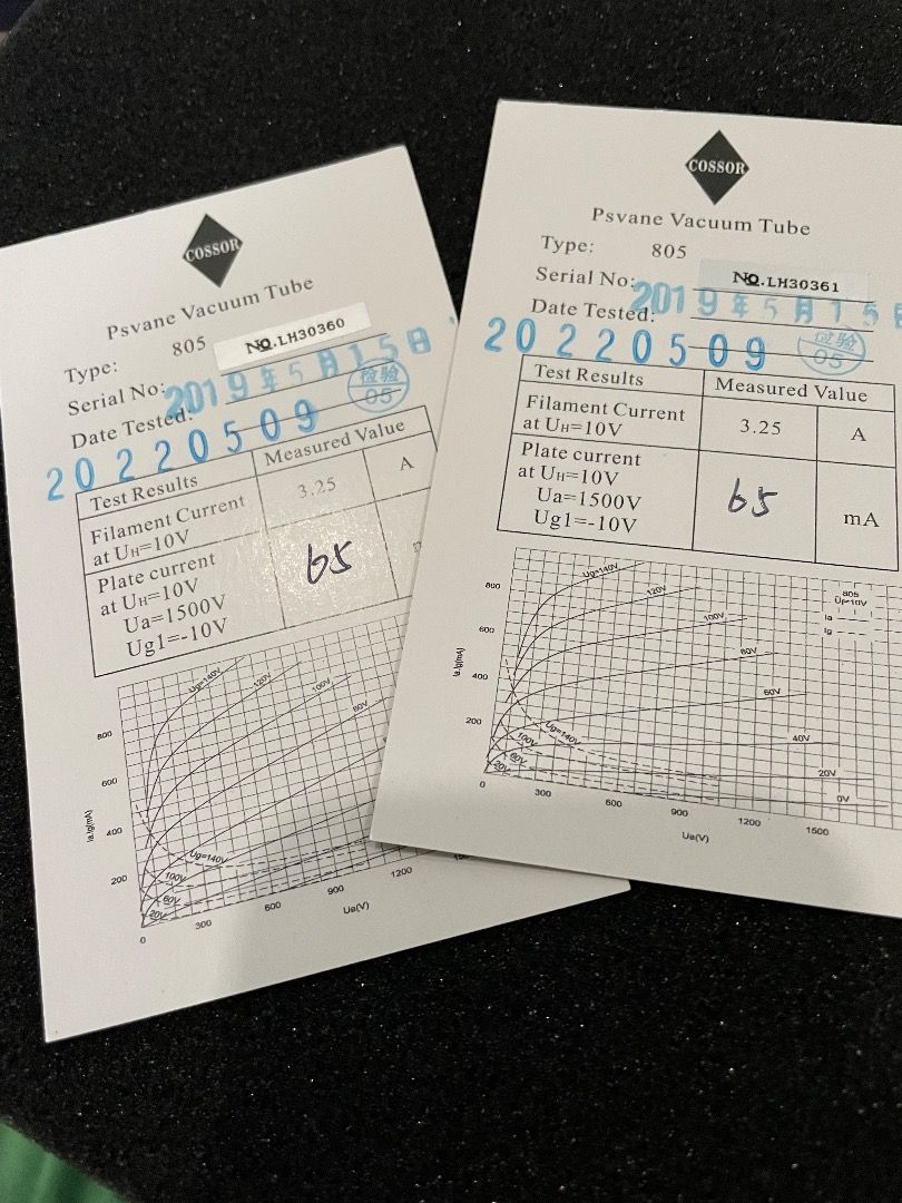 PSVANE Cossor 805A vacuum tubes, Audio, Soundbars, Speakers ...