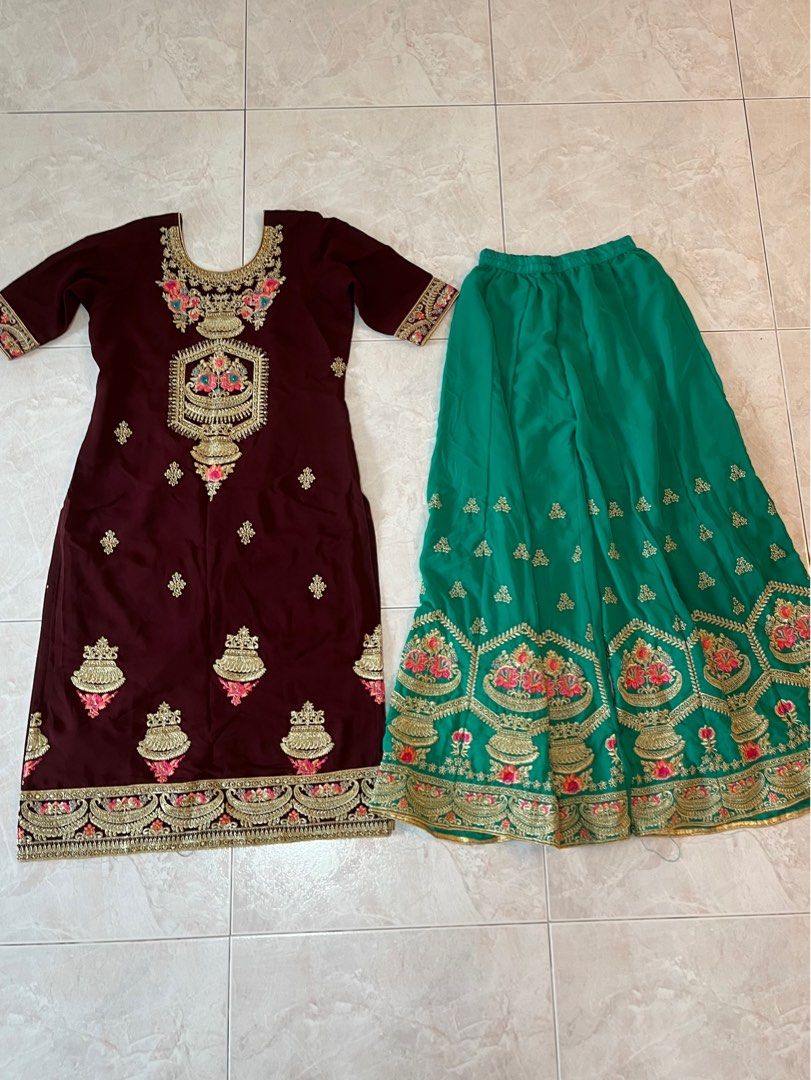 Punjabi suit, sharara, palazzo, gharara, indian ethnic traditional wear ...