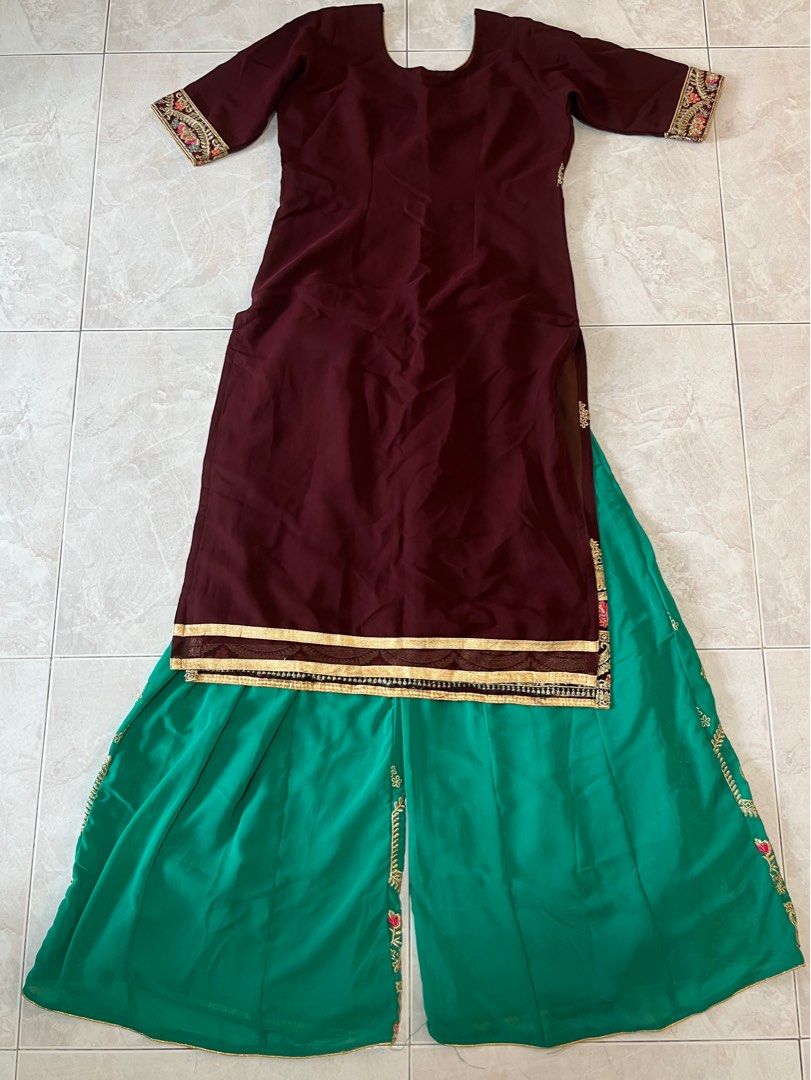 Punjabi suit, sharara, palazzo, gharara, indian ethnic traditional wear ...