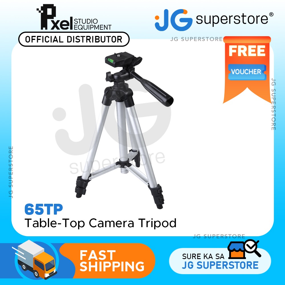 Pxel 65TP Stand Two Section Compact Foldable Table-Top Camera Stand ...