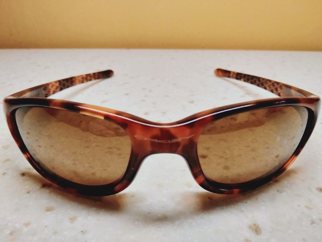 RARE GENUINE OAKLEY FIVE Gen 1 SUNGLASSES Tortoise Frames w/ Gold Icons ...