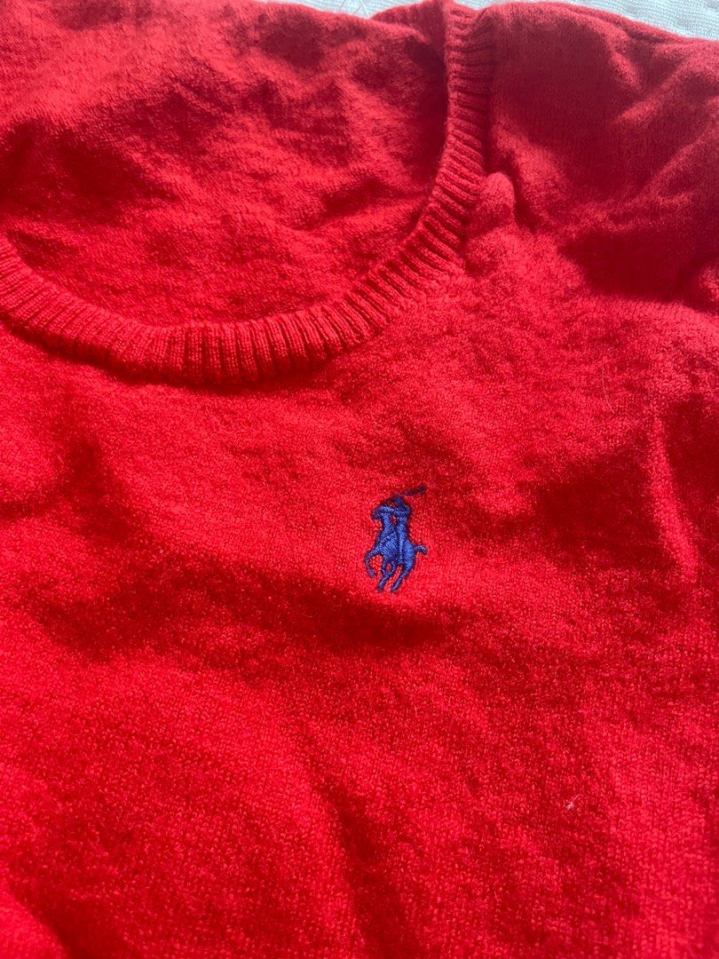 RL Sweater - Red Orange, Women's Fashion, Tops, Longsleeves on Carousell