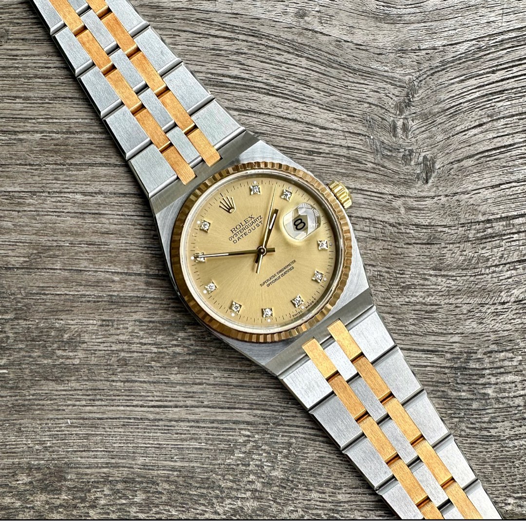 (Rolex receipt/Box/Booklet) Rolex Oyster Quartz Datejust Diamond ...