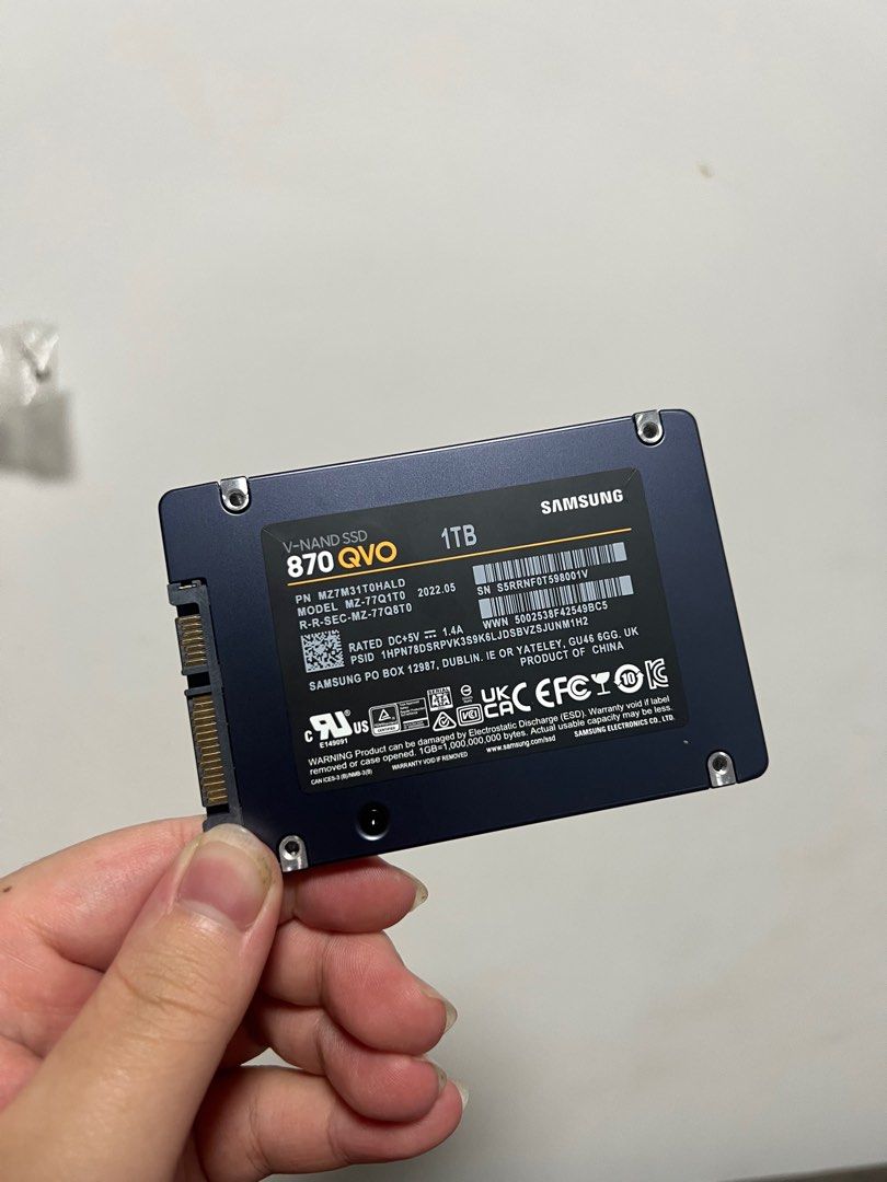 Samsung QVO 870 1TB V-NAND SSD, Computers & Tech, Parts & Accessories ...