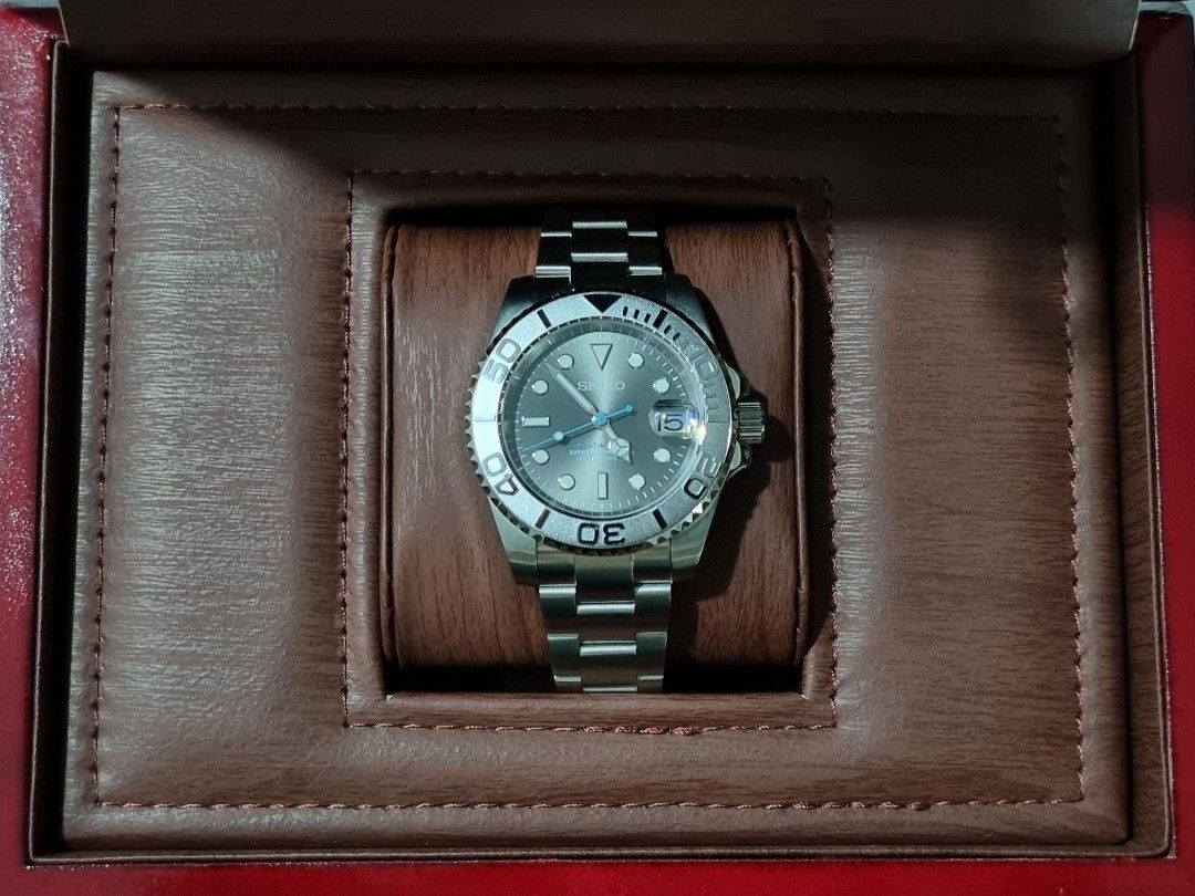 Seiko Mod Custom Yachtmaster, Men's Fashion, Watches & Accessories ...