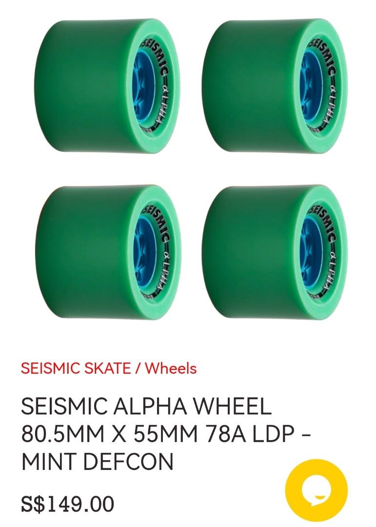 Seismic Alpha Defcon LDP Wheels 80.5mm / Alpha Defcon 75.5mm Plums ...