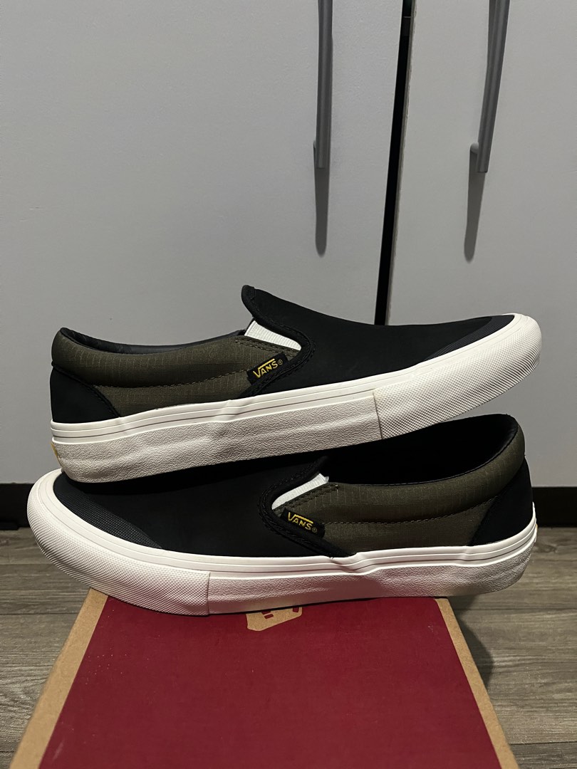 Sepatu Vans Slip-On Pro Surplus Black Military Original Second, Fesyen ...