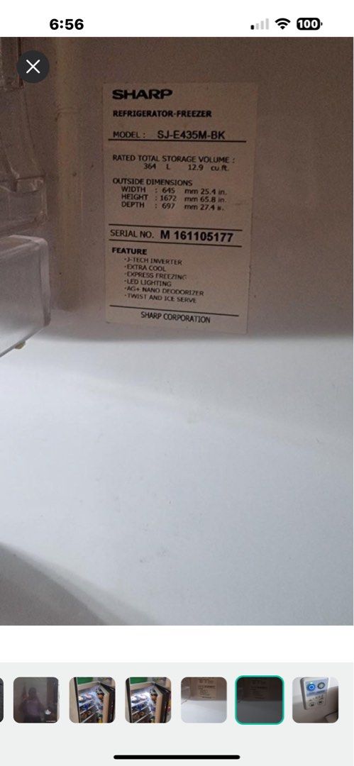 Sharp invertor fridge, TV & Home Appliances, Kitchen Appliances ...