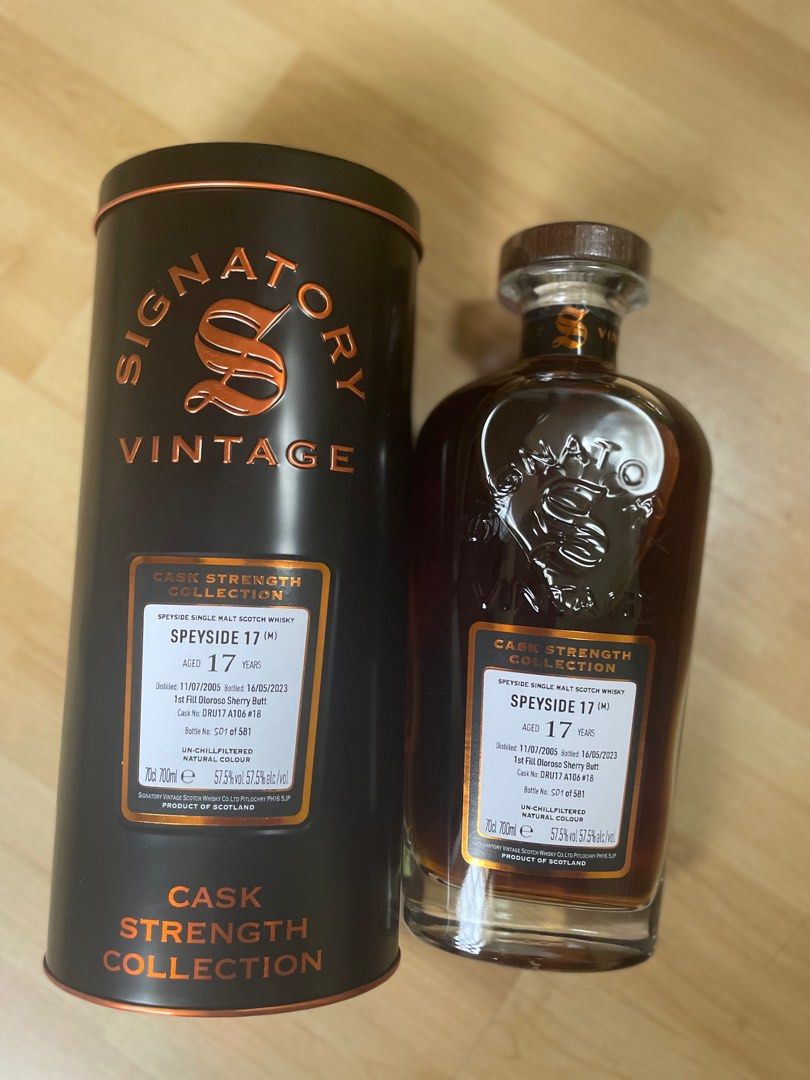 Signatory secret distillery (Macallan) 17 years, Food & Drinks, Alcoholic Beverages on Carousell