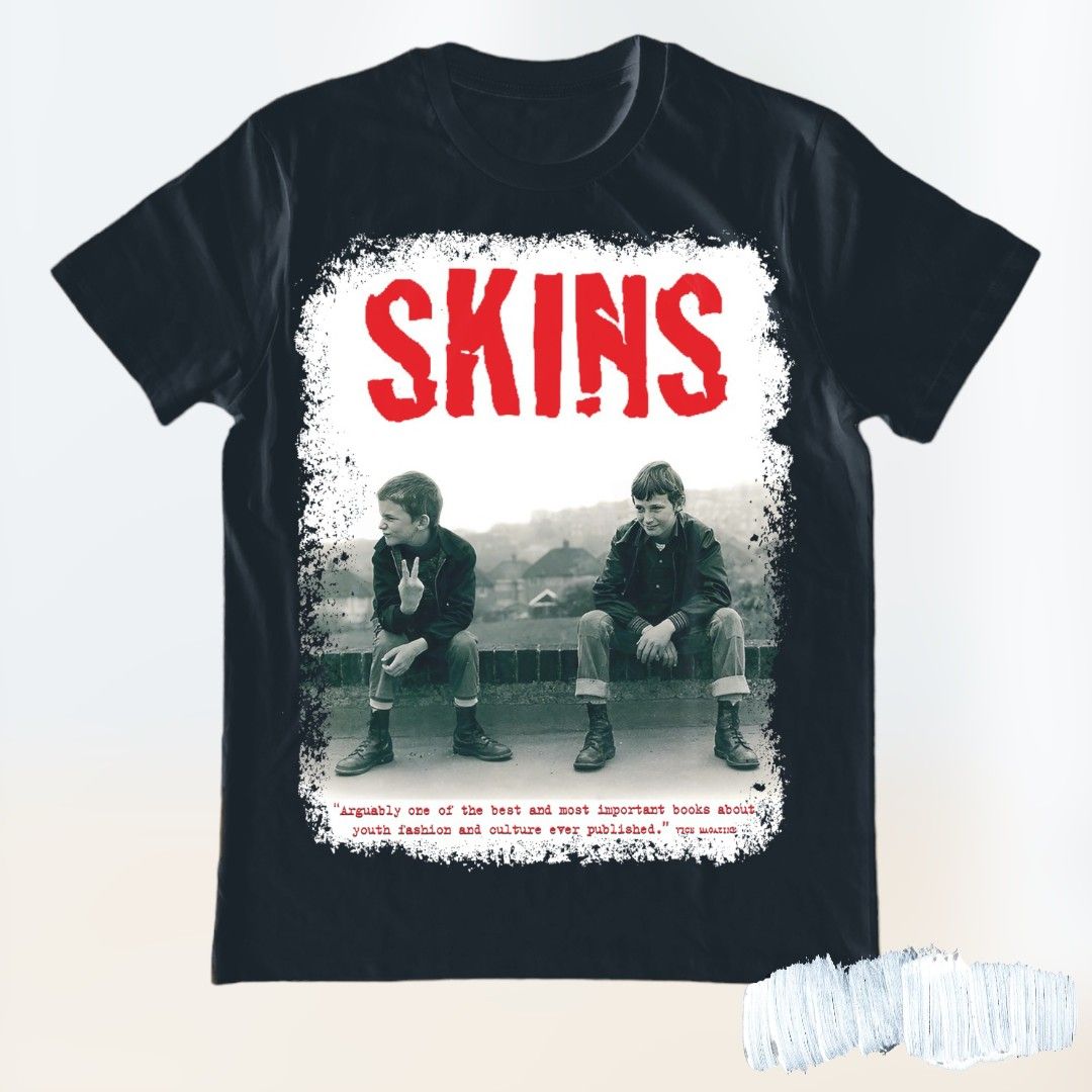 Skins Boys Skinhead Sub-Culture UK Music T-shirt/Kaos Musik Band Skins ...