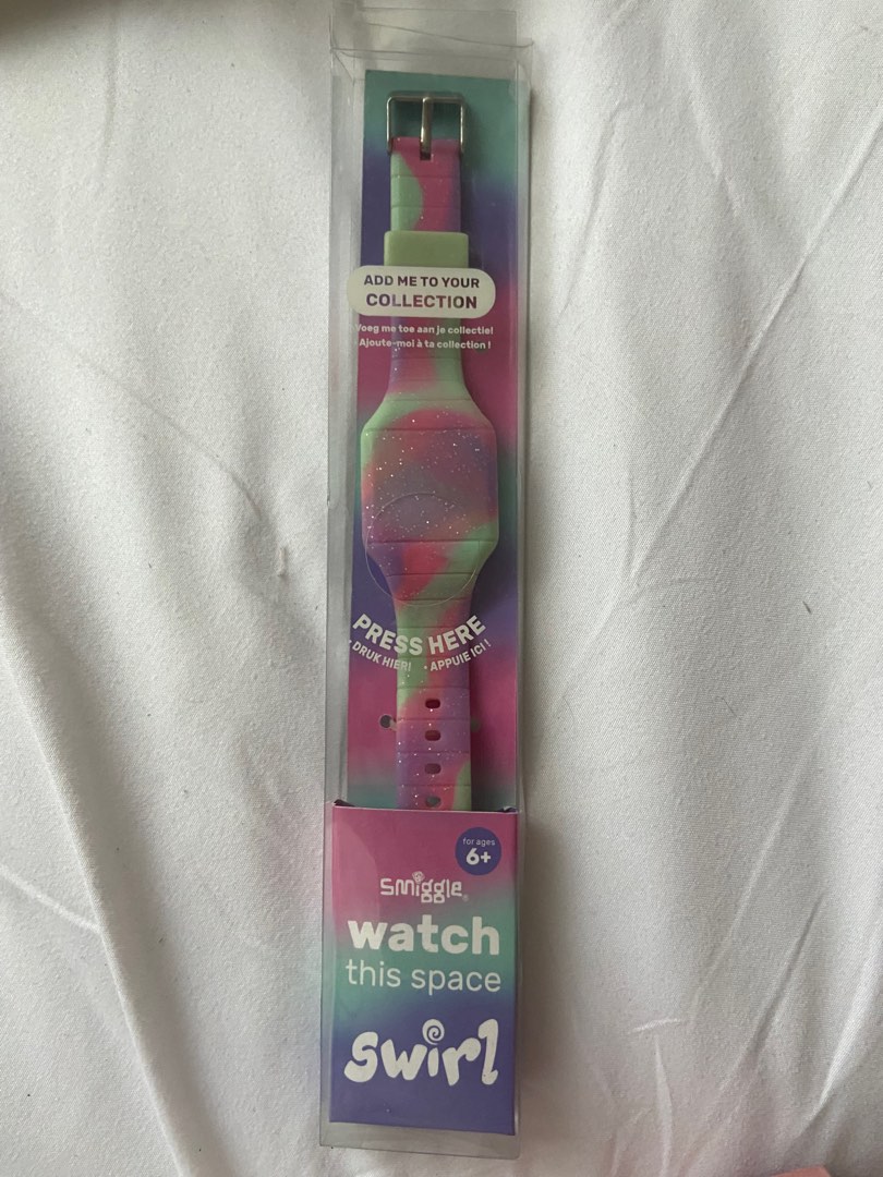 Smiggle Digital Watch - The Space Swirl, Women's Fashion, Watches ...