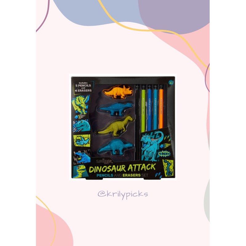 Smiggle Eraser & Pencil Gift Pack, Hobbies & Toys, Stationary & Craft ...