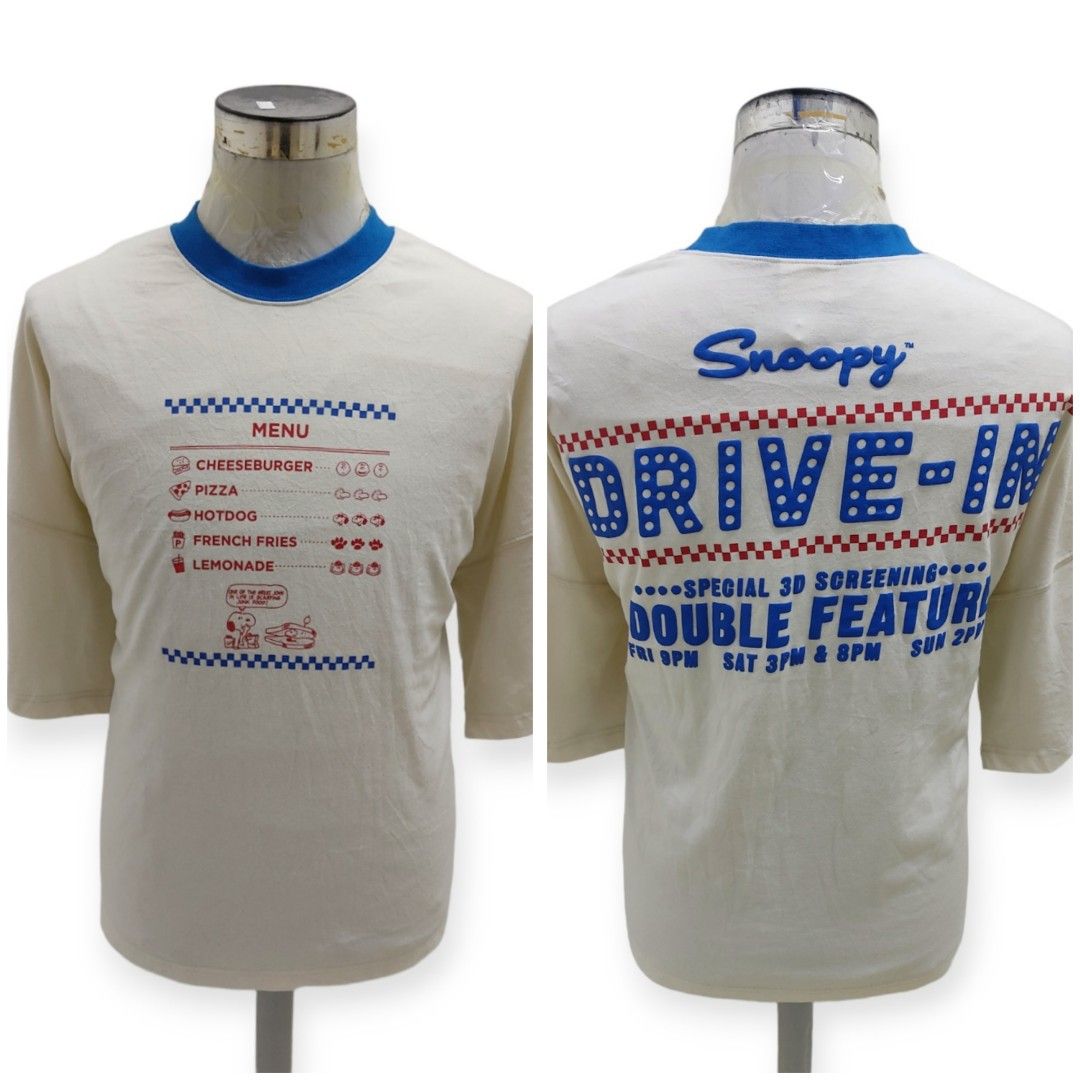 SNOOPY DRIVE IN Oversize t-shirt, Men's Fashion, Tops & Sets, Tshirts ...