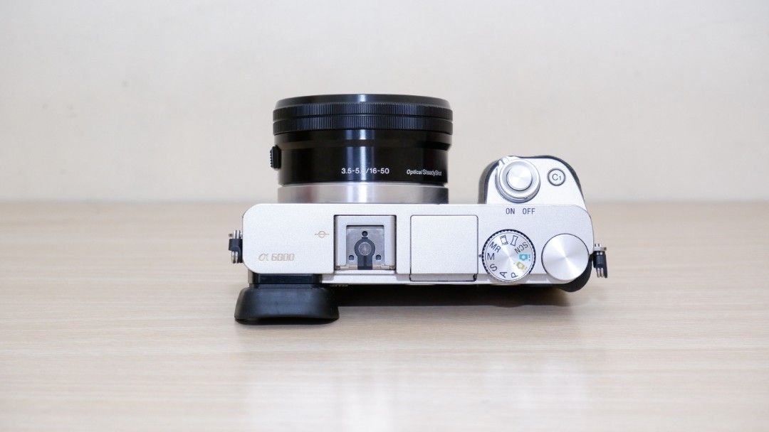 Sony A6000 silver, Photography, Cameras on Carousell