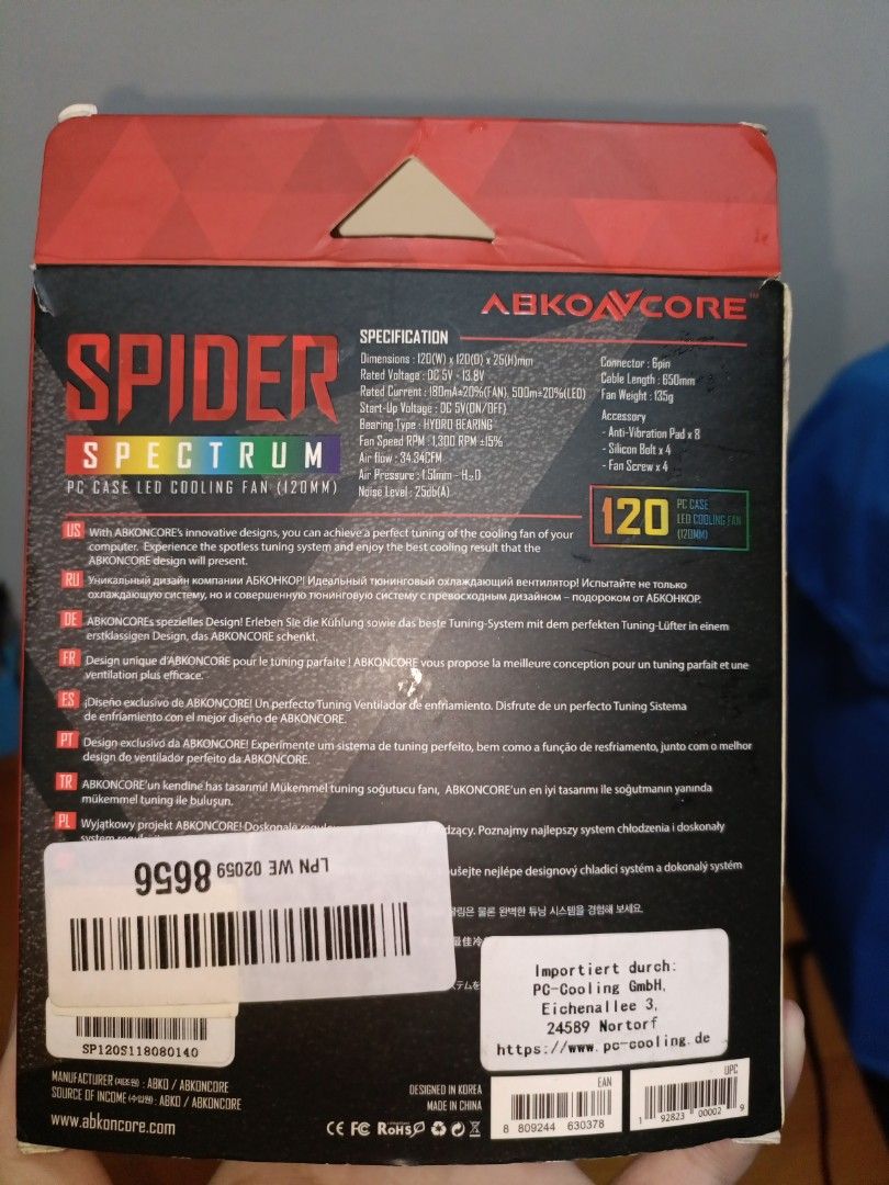 Spider Spectrum Pc case fan, Computers & Tech, Parts & Accessories ...