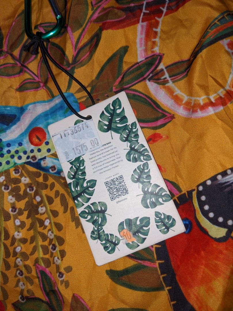 Starbucks x Farm Rio Collection Tote Bag, Furniture & Home Living ...