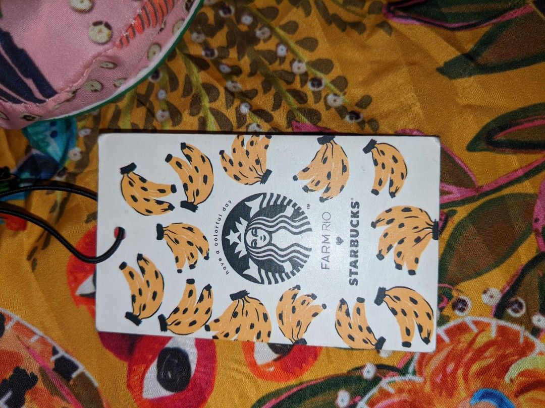 Starbucks x Farm Rio Collection Tote Bag, Furniture & Home Living ...