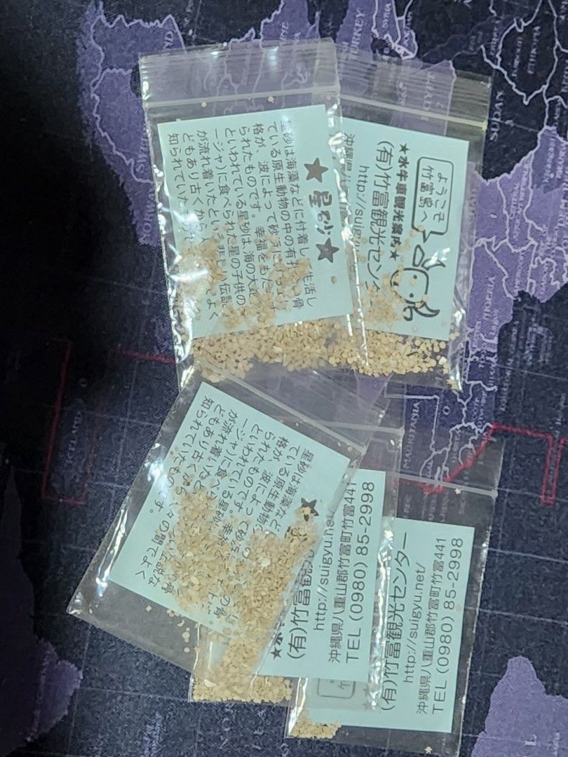 Star-shaped sand from Okinawa Japan, Hobbies & Toys, Stationery & Craft ...