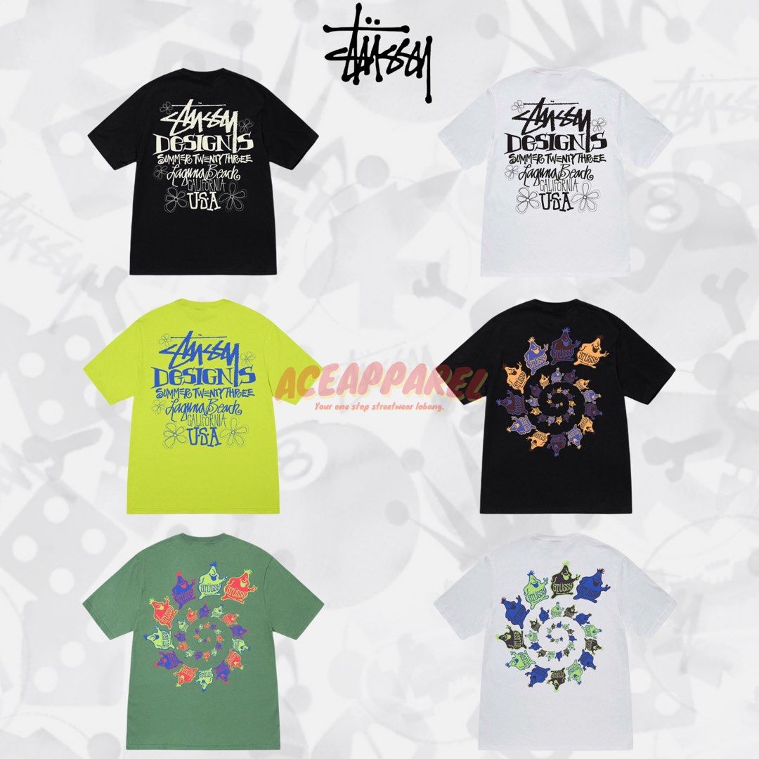 Stussy Metallic, Cat Logo Tees, Men's Fashion, Tops & Sets, Tshirts ...