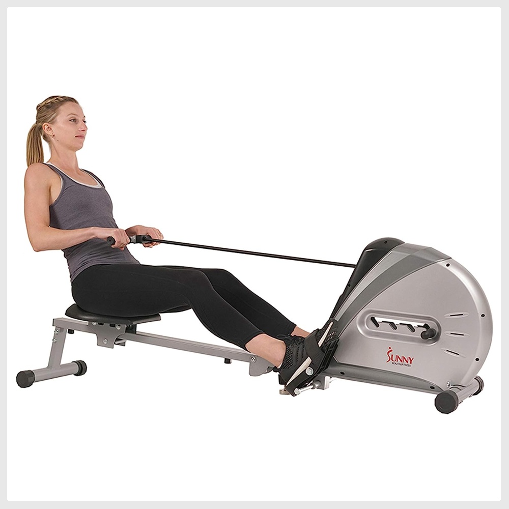Sunny Health & Fitness Rowing Machine Rower Ergometer with Durable ...