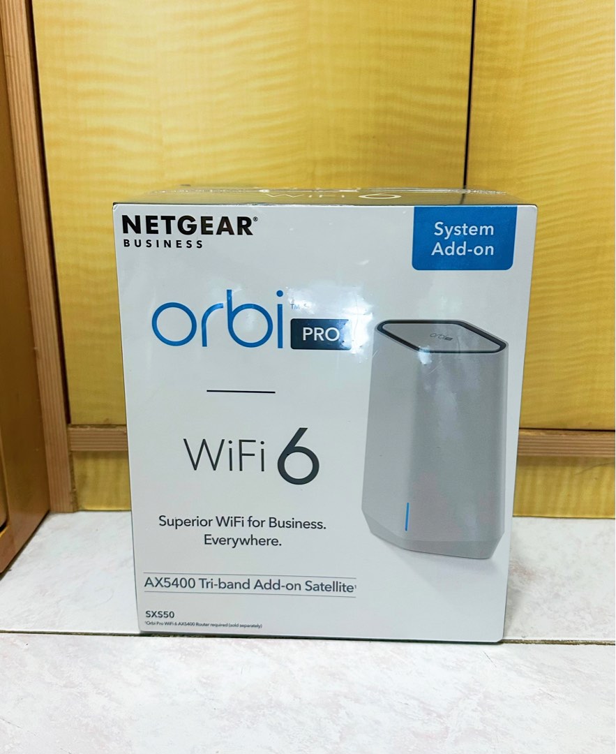 「SXK50 Satellite 」NETGEAR Orbi Pro Mesh WiFi 6 企業級三頻 AX5400 路由器, 電腦＆科技 ...