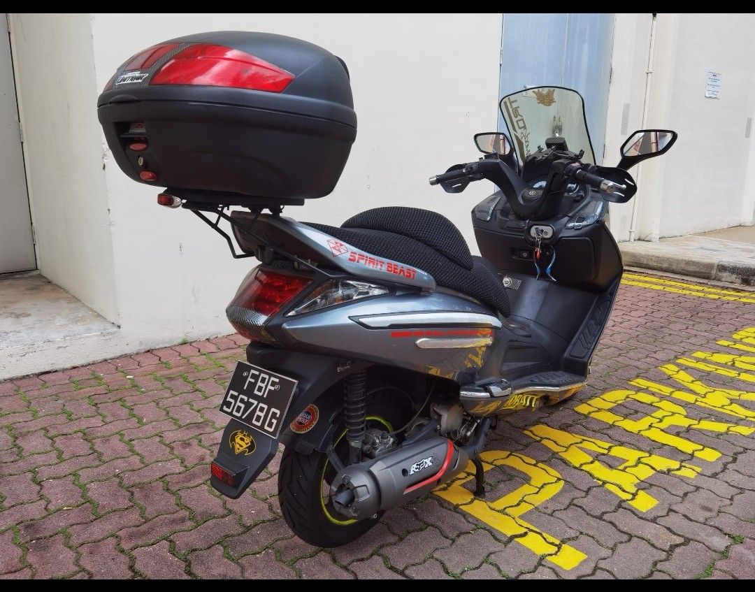 Sym GTS200 Top Box Rack, Motorcycles, Motorcycle Accessories on Carousell