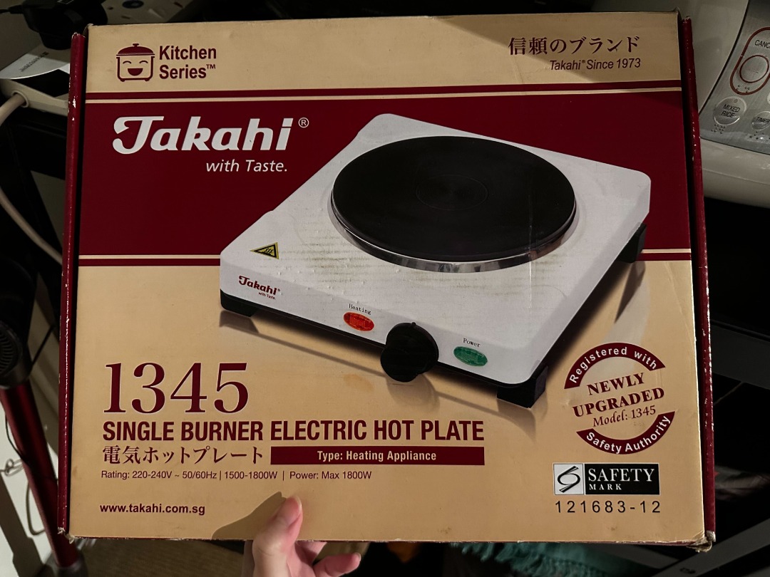 Takahi Electric Stove/Burner (Model: 1234), TV & Home Appliances ...